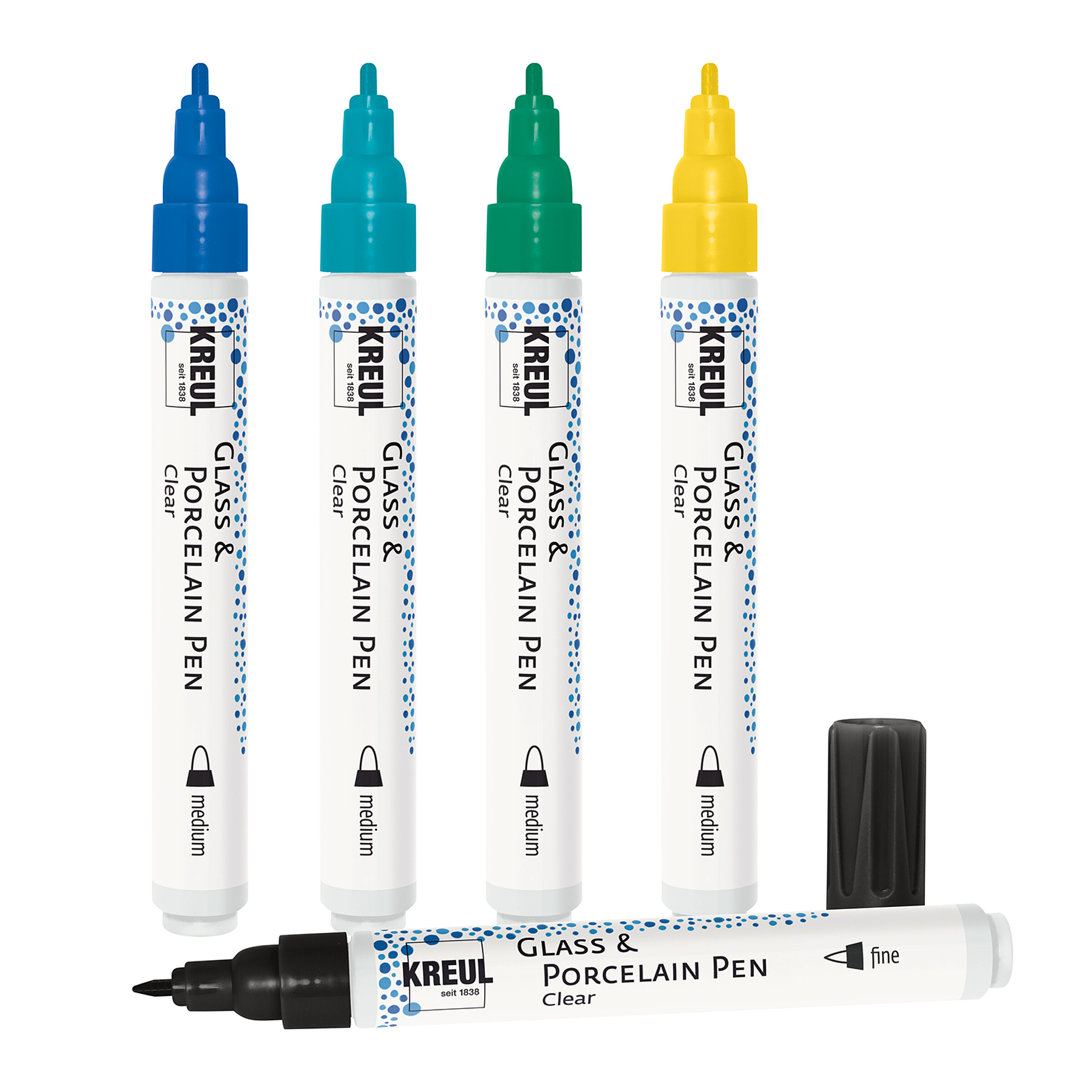 Kreul Glass & Porcelain Pen Clear Glas-/Porzellanmalstift | boesner ...